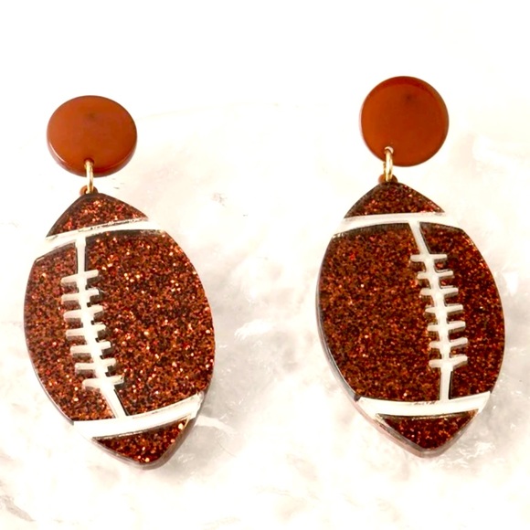 Jewelry | Football Sparkling Drop Earrings | Poshmark